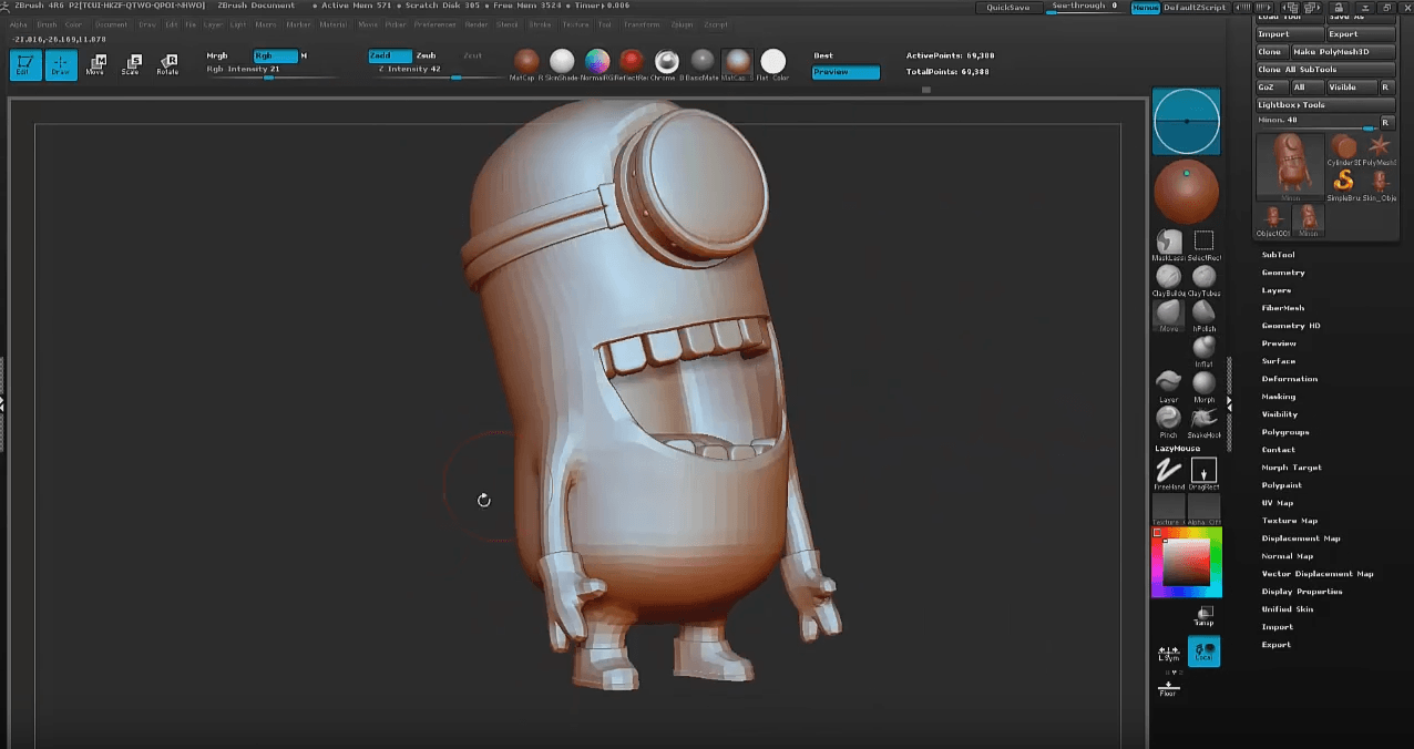 Speed Modeling The Minion from Despicable Me | Animation studios in pune SVFX